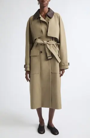 NACKIYE Cotton Trench Coat - Sand