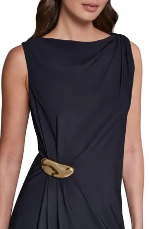 Donna Karan New York Hardware Waist Midi Dress