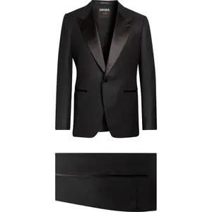 Zegna Wool And Mohair Tuxedo - Black
