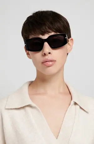 Victoria Beckham Vb 7018/s 53mm Rectangular Sunglasses