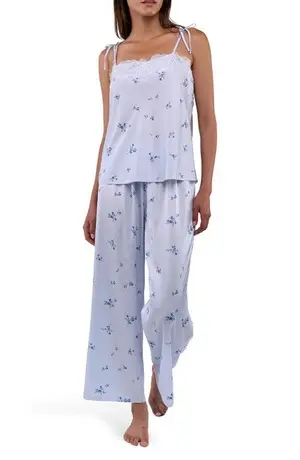 Flora Nikrooz Celeste Print Cami Pajamas - Blue