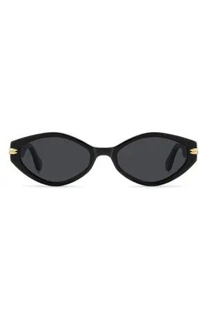 STUART WEITZMAN Wzn 8029/s 54mm Oval Sunglasses - Black/grey