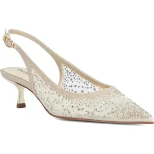 Dune London Cirelle Pointed Toe Slingback Sandal - Gold