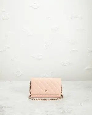 FWRD RENEW Chanel Calfskin Classic Wallet On Chain