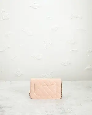 FWRD RENEW Chanel Calfskin Classic Wallet On Chain