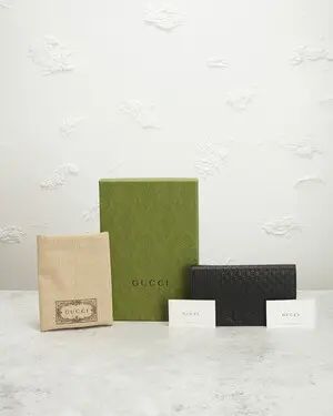 FWRD RENEW Gucci Microguccissima Wallet On Chain - Black