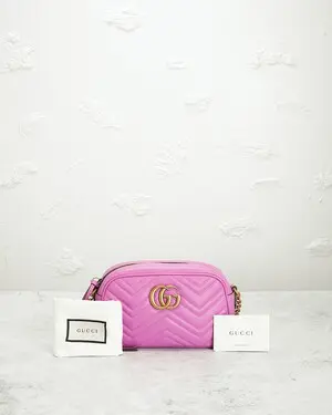 FWRD RENEW Gucci Gg Marmont Shoulder Bag - Candy Mousse