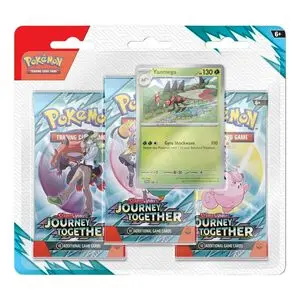 POKEMON Card Eng. 2025 : Journey Together 3 Packs Blister 'yanmega - Multi-color