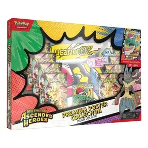 POKEMON Pokémon Trading Card Game: Mega Evolution Ascended Heroes Premium Poster Collection Box Featuring Mega Lucario - Multi-color