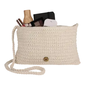Roxy Chips And Guac Medium Crossbody Bag - Egret