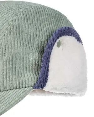 Roxy Chloe Kim Corduroy Cap With Sherpa Ear Flaps