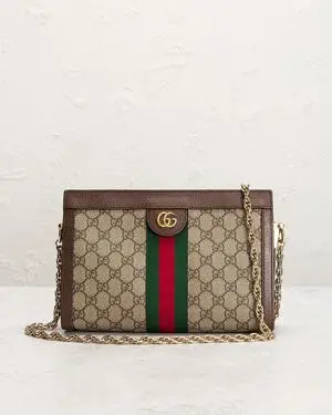 FWRD RENEW Gucci Ophidia Shoulder Bag - Brown