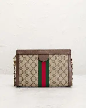FWRD RENEW Gucci Ophidia Shoulder Bag - Brown