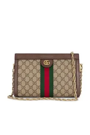Gucci Ophidia Shoulder Bag - Brown