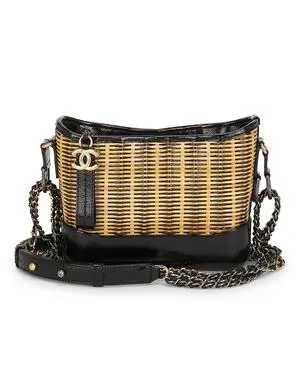 FWRD RENEW Chanel Rattan Small Gabrielle Hobo Bag