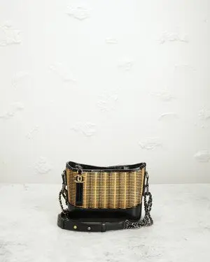 FWRD RENEW Chanel Rattan Small Gabrielle Hobo Bag