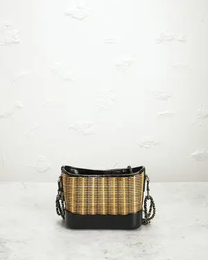 FWRD RENEW Chanel Rattan Small Gabrielle Hobo Bag