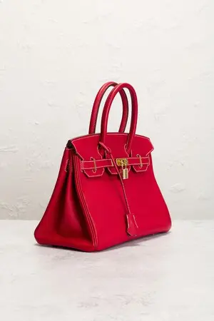 Hermès Epsom Birkin 30 Handbag - Rouge