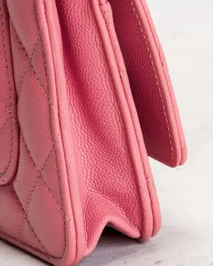 FWRD RENEW Chanel Caviar Classic Wallet On Chain - Pink