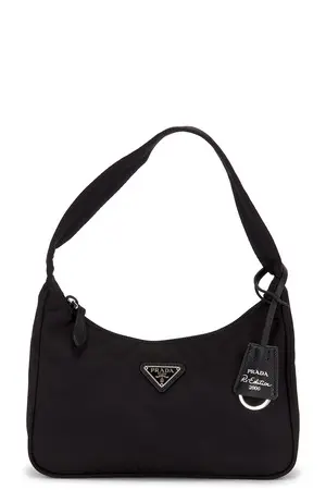 Prada Mini Re-edition 2000 Re-nylon Shoulder Bag - Black