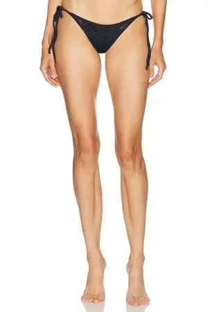 ZIAH Embroidered Tie Bikini Bottom