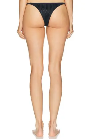 ZIAH Embroidered Tie Bikini Bottom