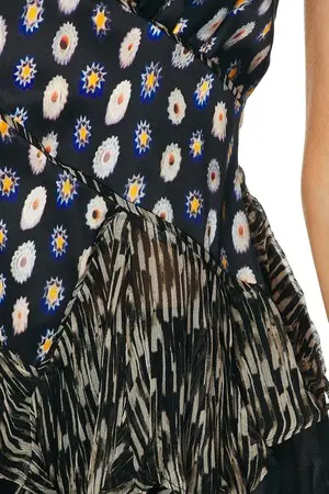 Staud Maeva Silk Top - Glasswork Multi
