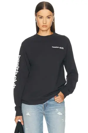 SPORTY & RICH Bold Health Longsleeve Tee