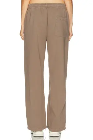 SPORTY & RICH Ny Crest Embroidered Wide Sweatpant