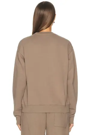 SPORTY & RICH H&amp;w Crest Embroidered Crewneck Sweatshirt