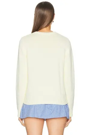Sporty & Rich Ny Crest Knitted Sweater