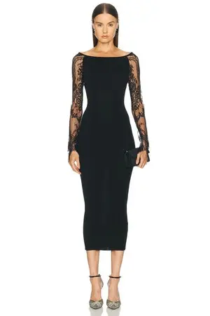 Valentino Garavani Wool Viscose Midi Dress