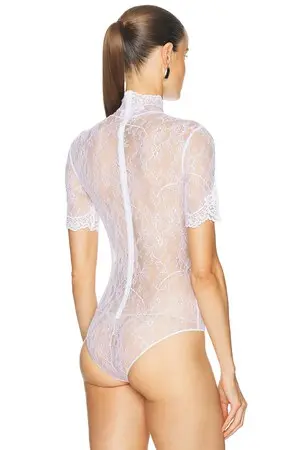 Valentino Garavani Lace Bodysuit Top - Bianco