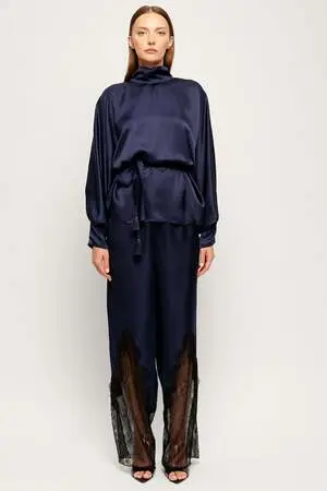 SWF Draped High Neck Shirt