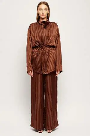 SWF Relaxed Satin Drawstring Jacket