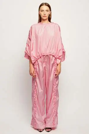 SWF Ruffled Wide-leg Parachute Pants