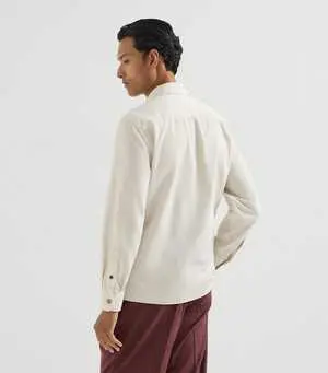 Brunello Cucinelli Cotton Gabardine Pocket Shirt