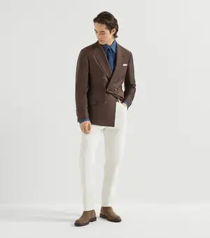 Brunello Cucinelli Denim Chambray Shirt