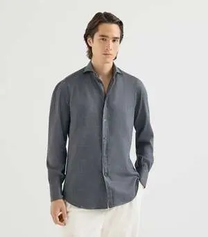 Brunello Cucinelli Cotton-blend Flannel Shirt