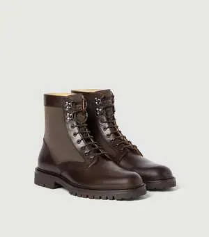 Brunello Cucinelli Leather Lace-up Ankle Boots