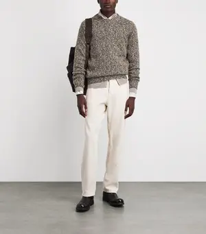 FIORONI CASHMERE Bouclé Crew-neck Sweater