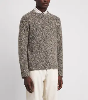 FIORONI CASHMERE Bouclé Crew-neck Sweater