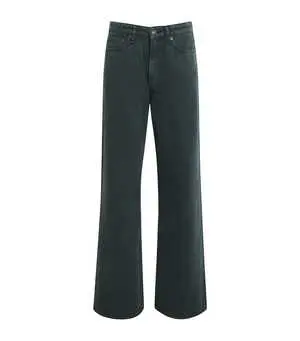 Rag & Bone Logan Mid-rise Wide-leg Jeans - Green