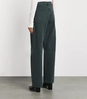Rag & Bone Logan Mid-rise Wide-leg Jeans - Green