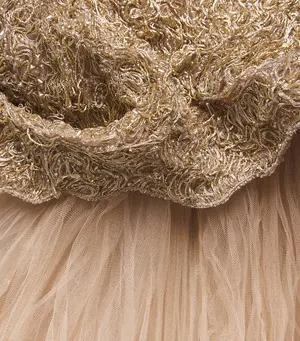 MARMAR HALIM Strapless Embellished Tulle Gown