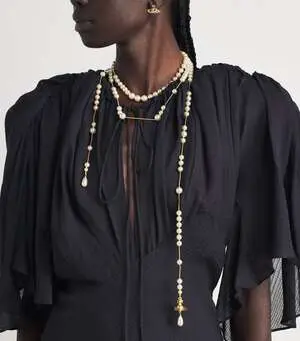 VIVIENNE WESTWOOD Broken Pearl Necklace