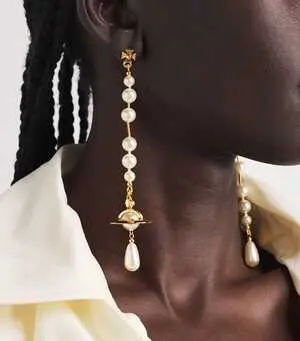 VIVIENNE WESTWOOD Broken Pearl Earrings