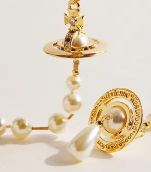 VIVIENNE WESTWOOD Broken Pearl Earrings