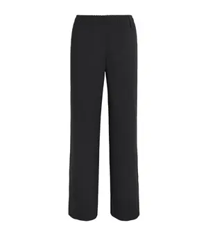HERSKIND Pinstripe Davi Wide-leg Trousers - Grey