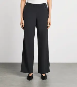 HERSKIND Pinstripe Davi Wide-leg Trousers